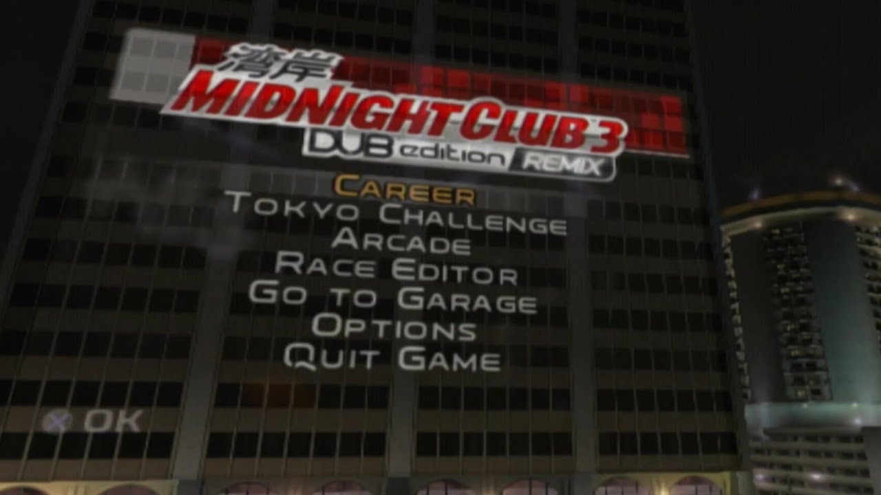 Midnight Club 3: DUB Edition | INTRO & MAIN MENU + Theme Song! (HD 1080p)