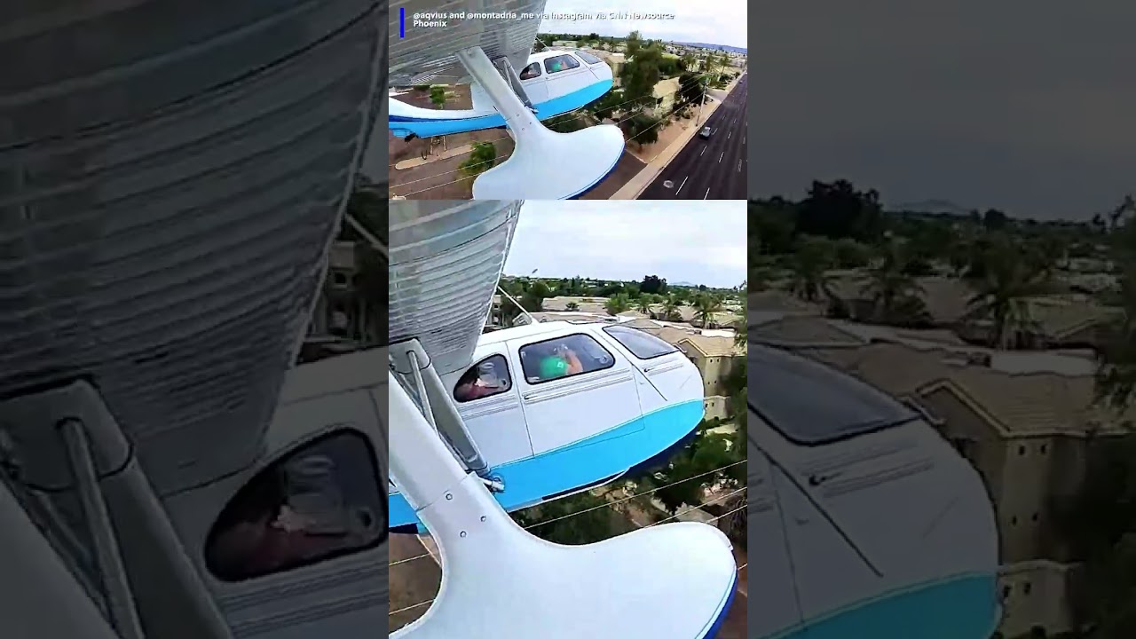 Seaplane making an emergency landing