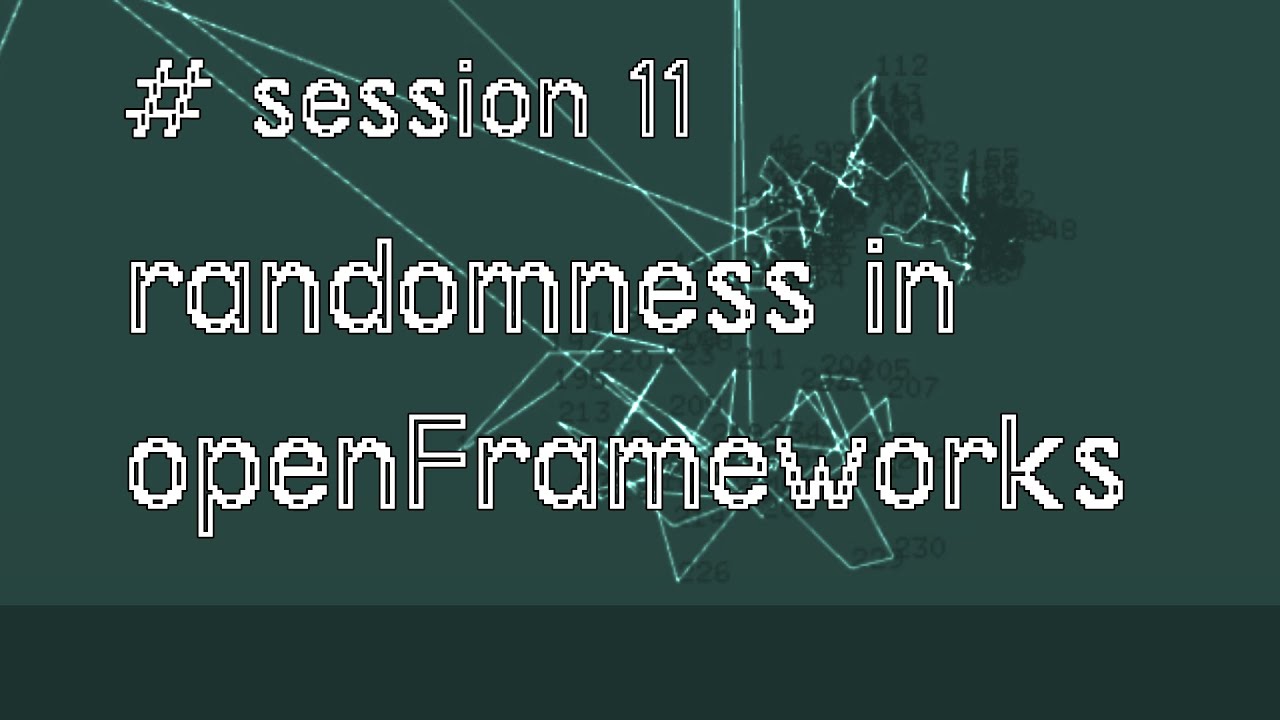 openFrameworks creative coding: Randomness and the drunkards walk