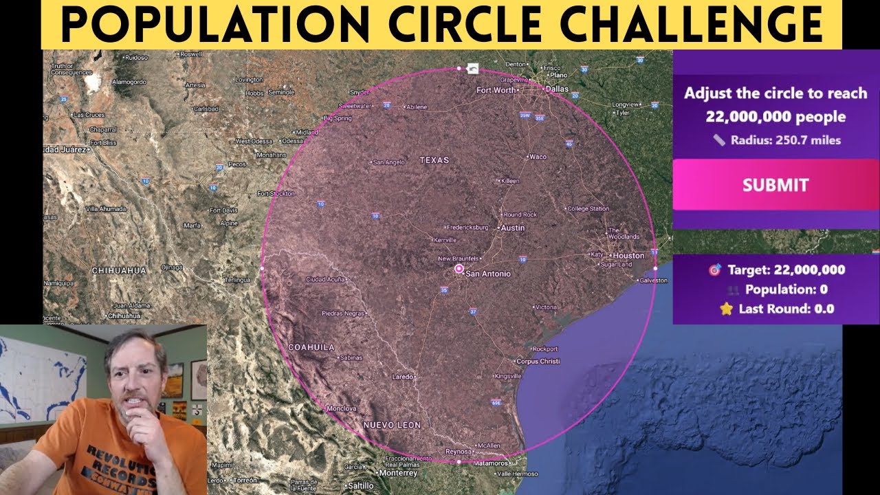 Population Circle Challenge (Huge Quiz)
