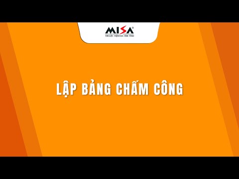 Lập bảng chấm công | MISA SME