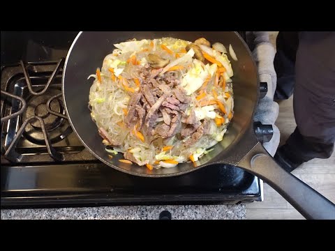 Japchae cooking show