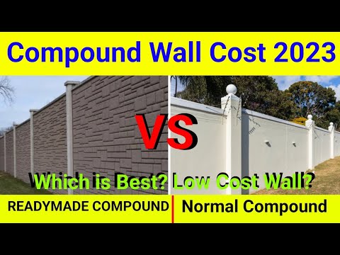 Low cost compound wall construction | readymade vs normal compound wall | precast compound wall