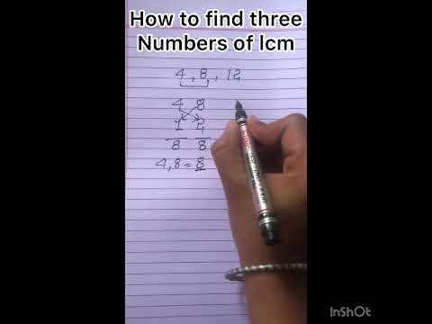 How to find three numbers of lcm #shorts#youtubeshortsvideo#shortsvideoviraltipsandtricks