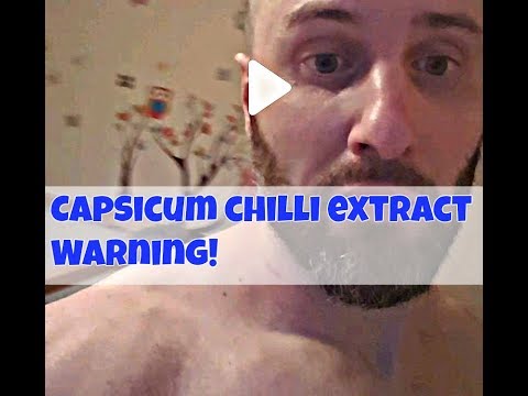 Chilli muscle rub part 2 - Capsaicin Warning! (It's HOT)