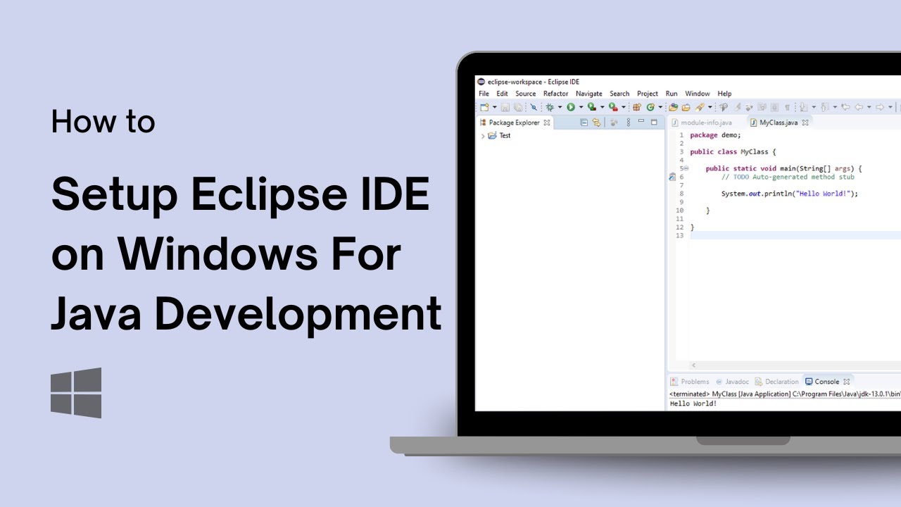 How to Setup Eclipse IDE on Windows For Java Development