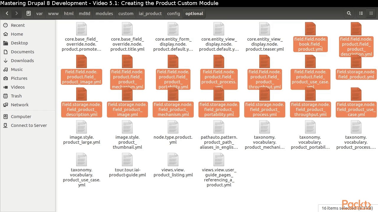 Mastering Drupal 8 Development : Creating the Product Custom Module| packtpub.com