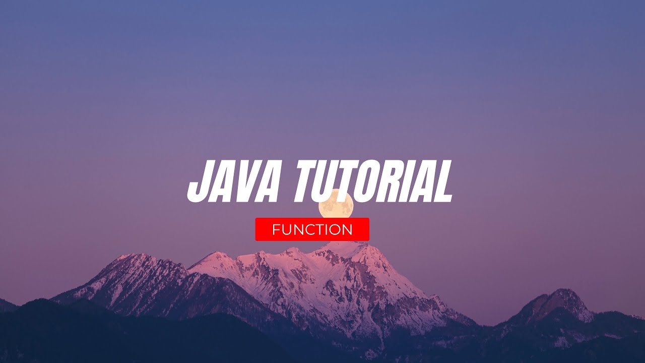 JAVA Function | Sum of two numbers