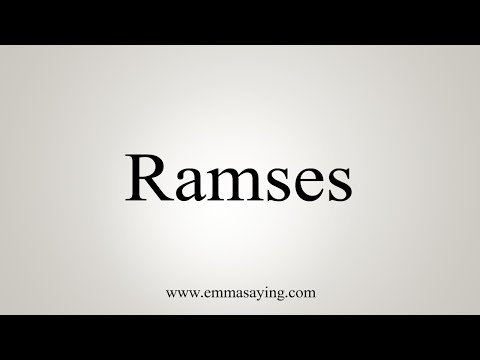 How To Say Ramses