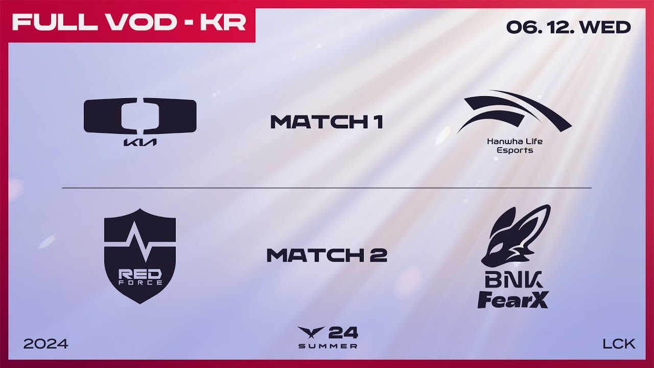 [電競] 2024 LCK Summer W1D1 - 看板LoL - PTT網頁版