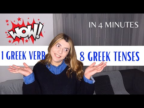 8 Greek tenses |1 Greek Verb | Δουλεύω| Do you speak Greek?