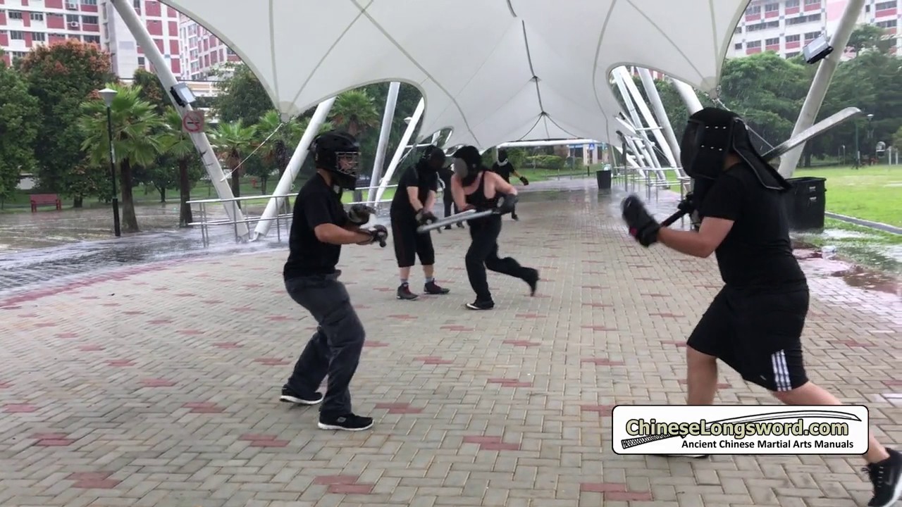 Chinese Broadsword vs Katana Practice Fight