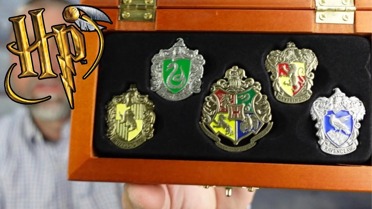 The Noble Collection Harry Potter Hogwarts House Crest Pins