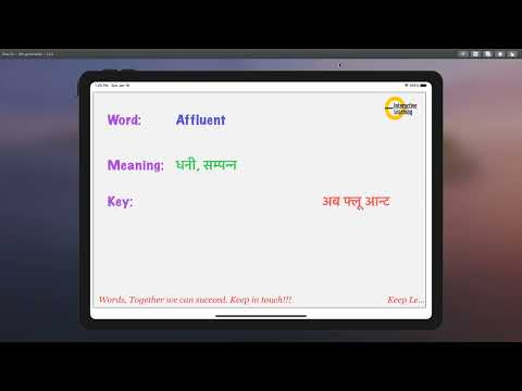 Affluent Meaning, Synonyms, Pronunciation, key to memorise