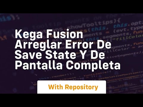 kega fusion arreglar error de save state y de pantalla completa