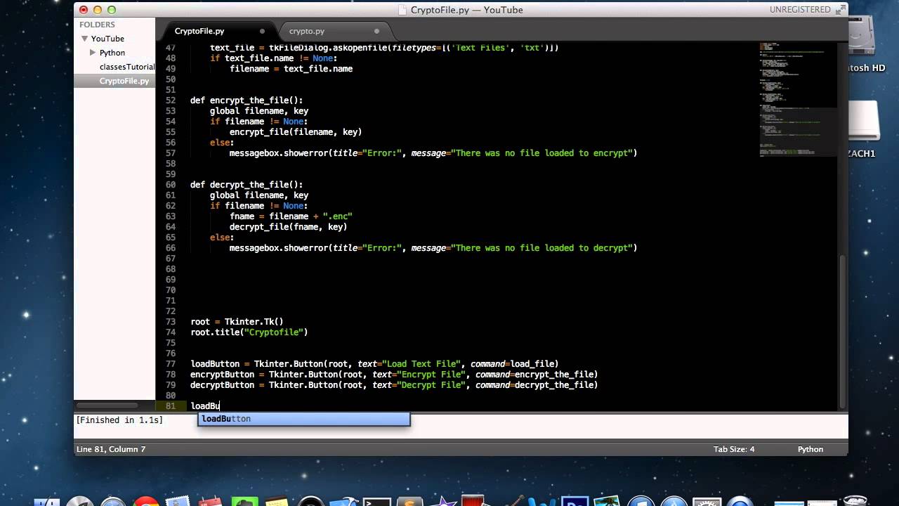 Python PyCrypto GUI App Part 3
