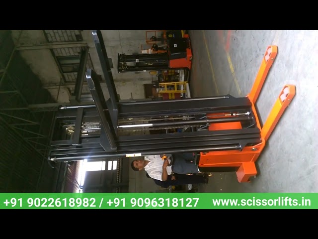 Stacker Machine - VEDANT Hydraulic Semi Electric Stacker Manufacturer ...