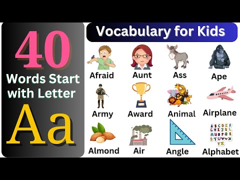 Words That Start with A | Words That Start with A for Kids | English Vocabulary | English for Kids