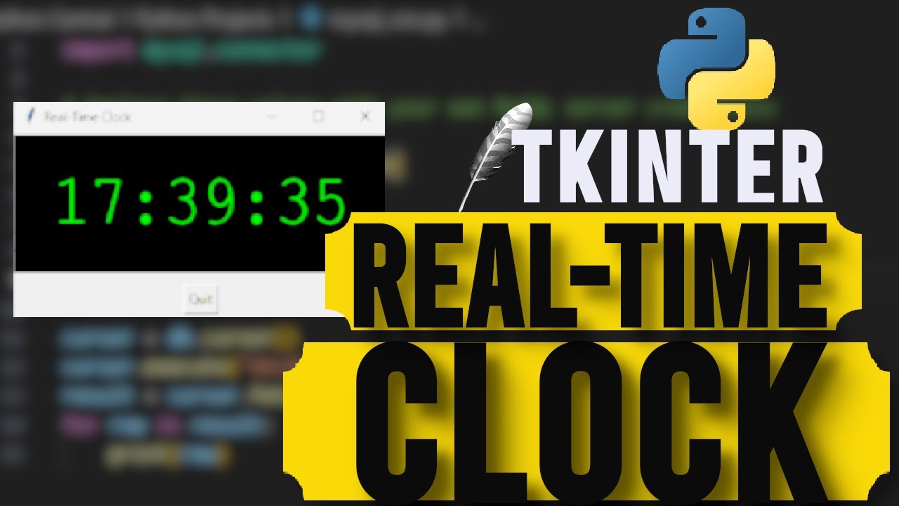 Create a Real Time Clock GUI in Python Tkinter
