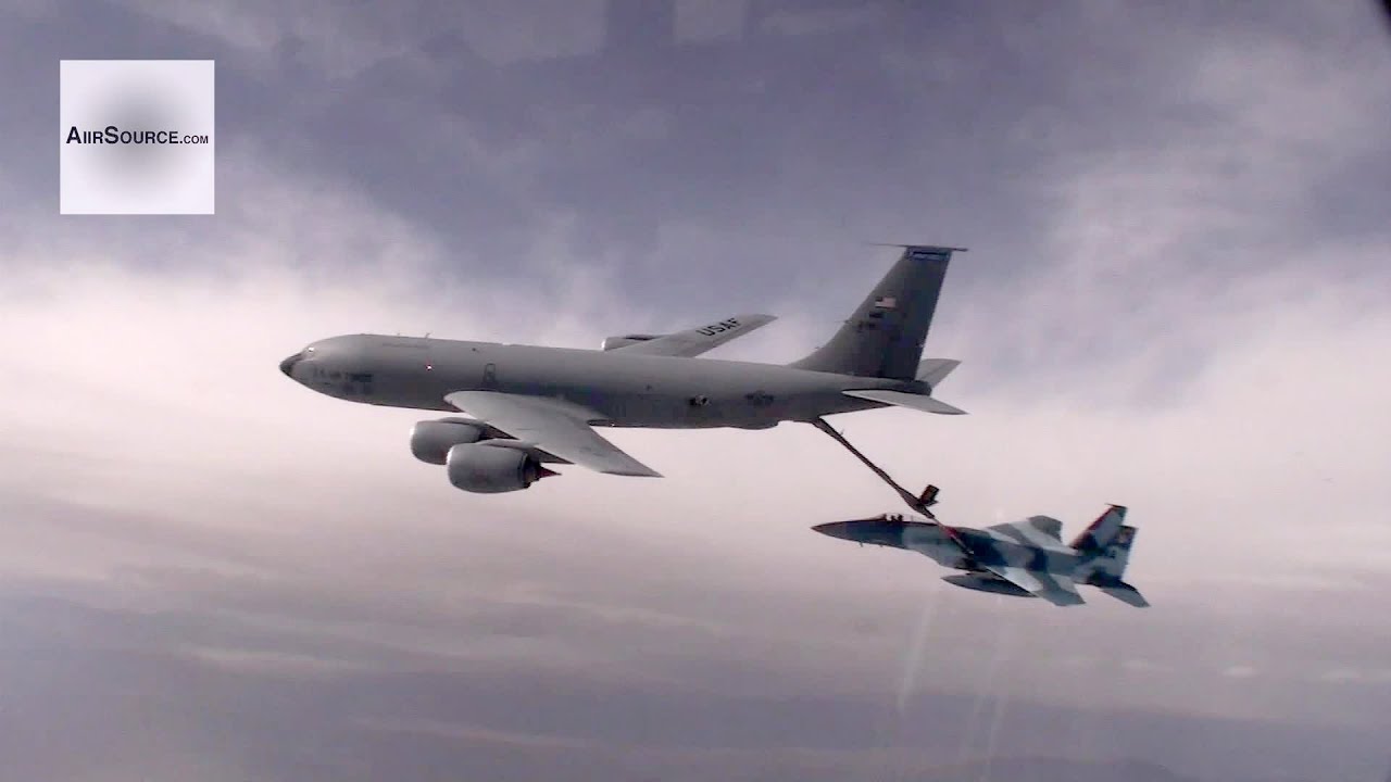 F-15 Aggressor Aerial Refueling by KC-135 Stratotanker