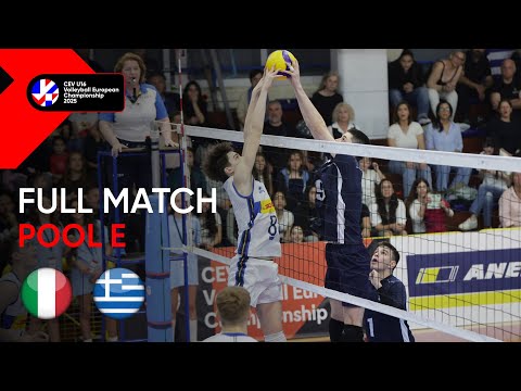 Full Match | Italy vs. Greece - CEV U16 Volleyball European Championship 2025 Men | Pool E