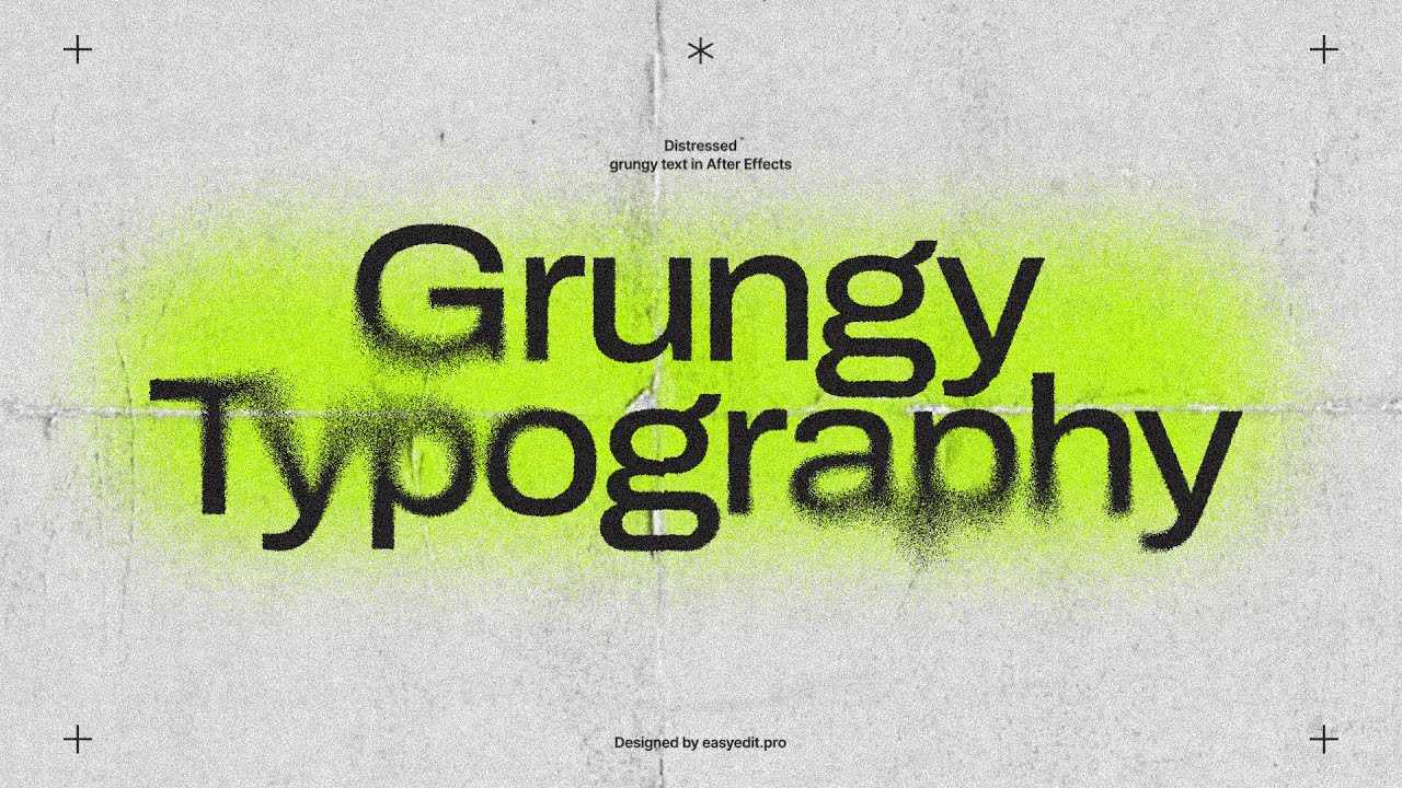 Grungy Spray Typography | After Effects Template