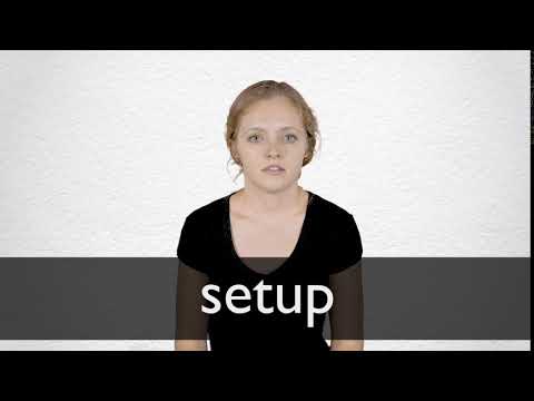 SETUP definition and meaning | Collins English Dictionary