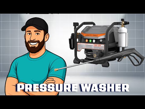 The Ultra-Quiet, High Water Flow Beast — Giraffe Tools UltraFlow Retractable Pressure Washer