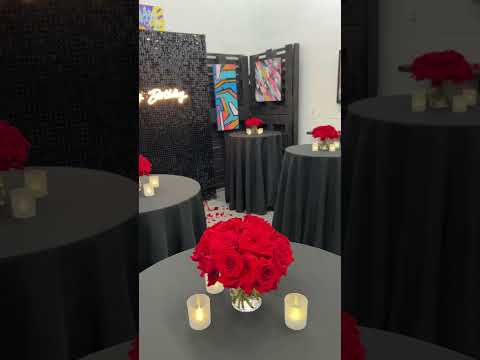 Cocktail Birthday Party Decoration Setup