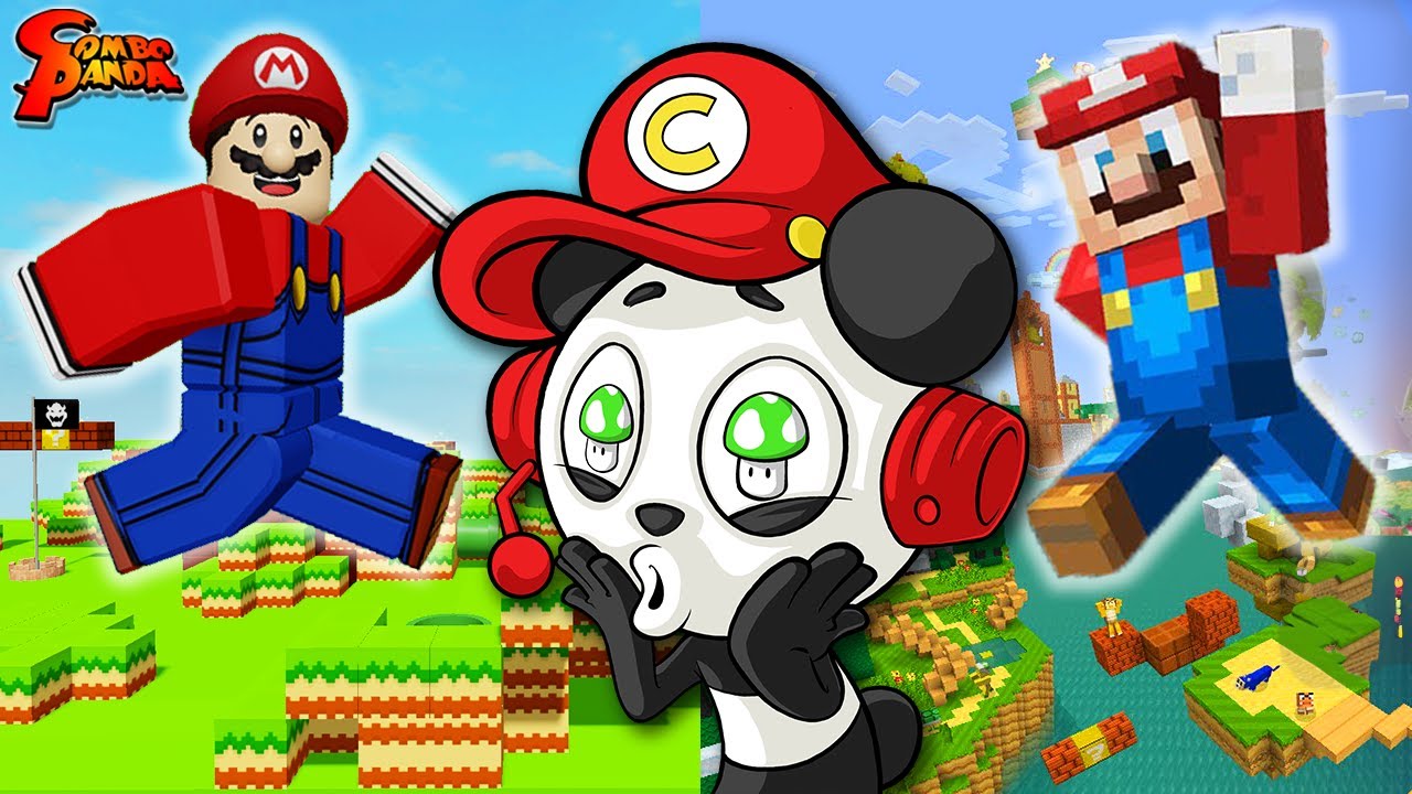 Minecraft Super Mario Adventures with Combo Panda!!