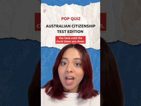 Australian citizenship test pop quiz