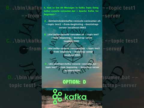 6. How to See All Msg in Kafka Topic Using kafka-console-consumer.bat | Apache Kafka for Beginners ?