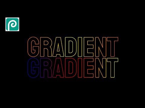 How to Create text Gradient outline in Photopea