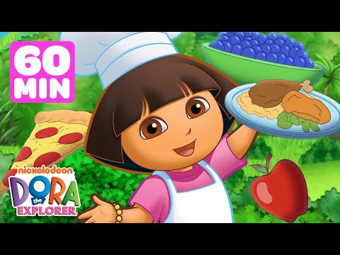 Dora's Yummy Food Marathon! #2 🧁 1 Hour of Dora the Explorer | Dora & Friends