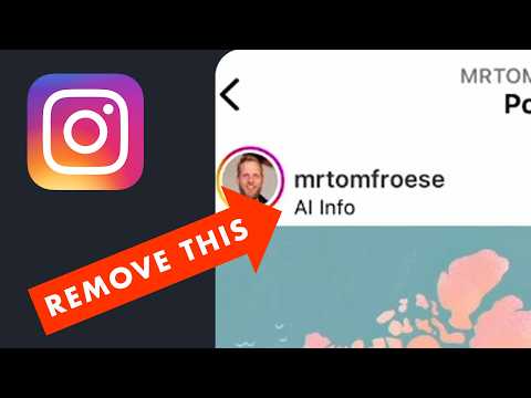 How to EASILY Remove "AI Info" or "Made with AI" Label in Instagram