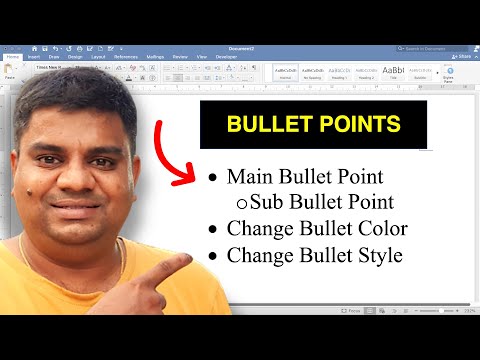 How to Insert Bullets in Microsoft Word