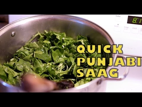 Quick Punjabi Sarson Ka Saag Recipe | Mustard Greens & Spinach