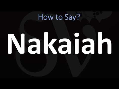 How to Pronounce Nakaiah? (CORRECTLY)