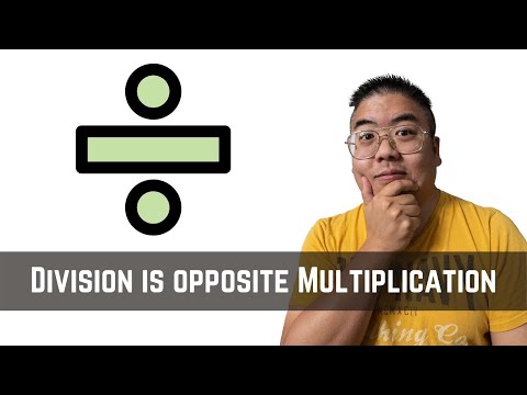 Division is the OPPOSITE of Multiplication
