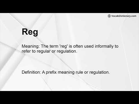 Reg Meaning