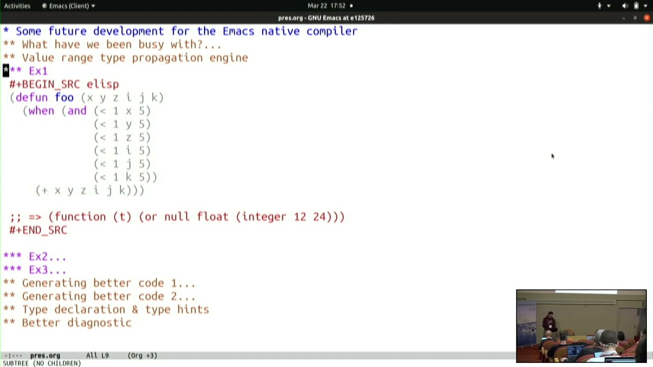 Lightning Talk: Compiling Emacs Lisp to Native Code