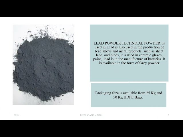 Metal Powder - Lead Powder Technical Manufacturer from Hyderabad