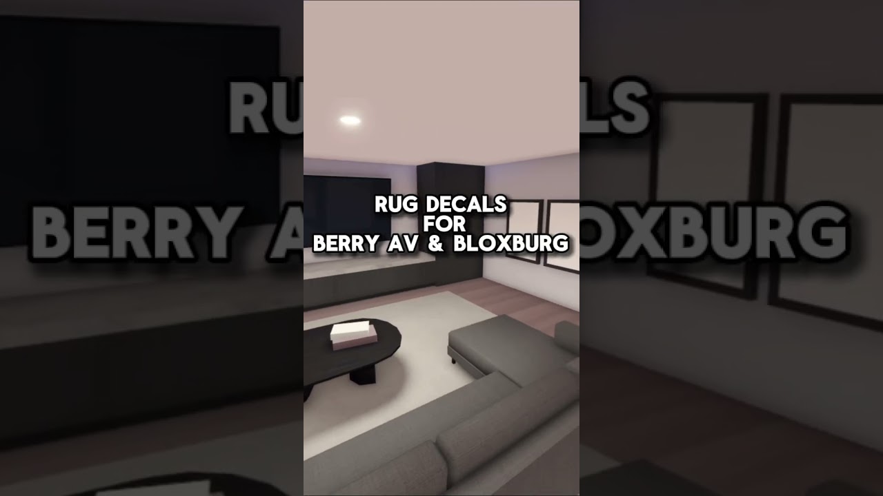 Rugs ID code for Berry Avenue and Bloxburg (click the link for more) #roblox #decals #codes