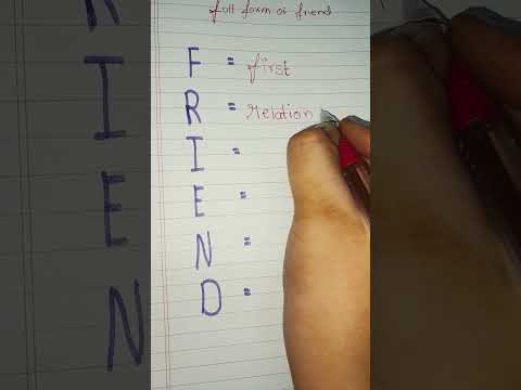 full form of friend