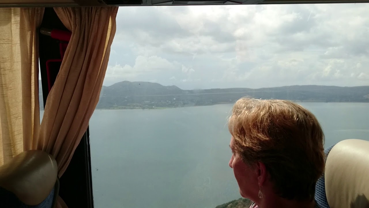 By bus on the west coast of Kefalonia