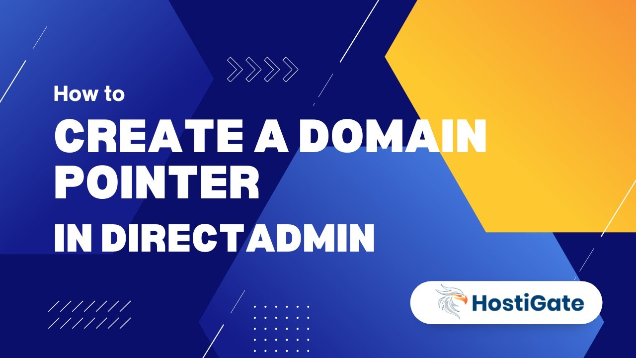 How to create a domain pointer in DirectAdmin | Hexraa