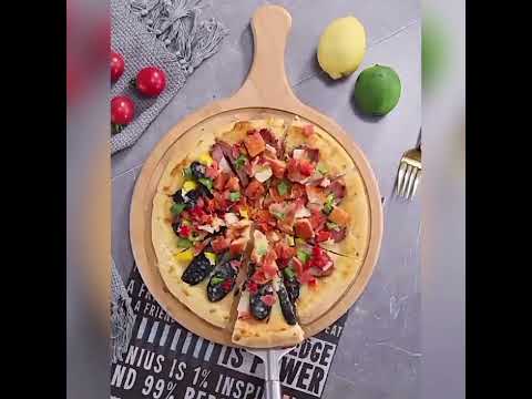 Wooden Round Pizza🍕 🍕 Board / Cheese 🧀 & Fruit Platter Board