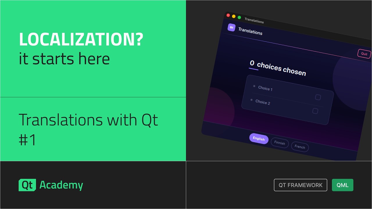 Prepare Your App for Localization | Translations with Qt #1