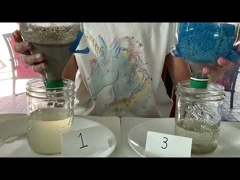 5th grade water filtration project