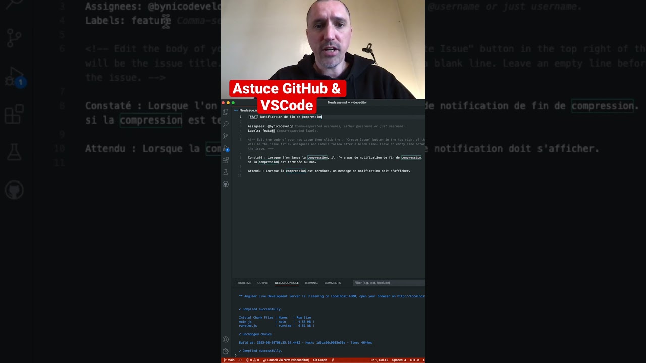 Astuce #github  & #vscode
